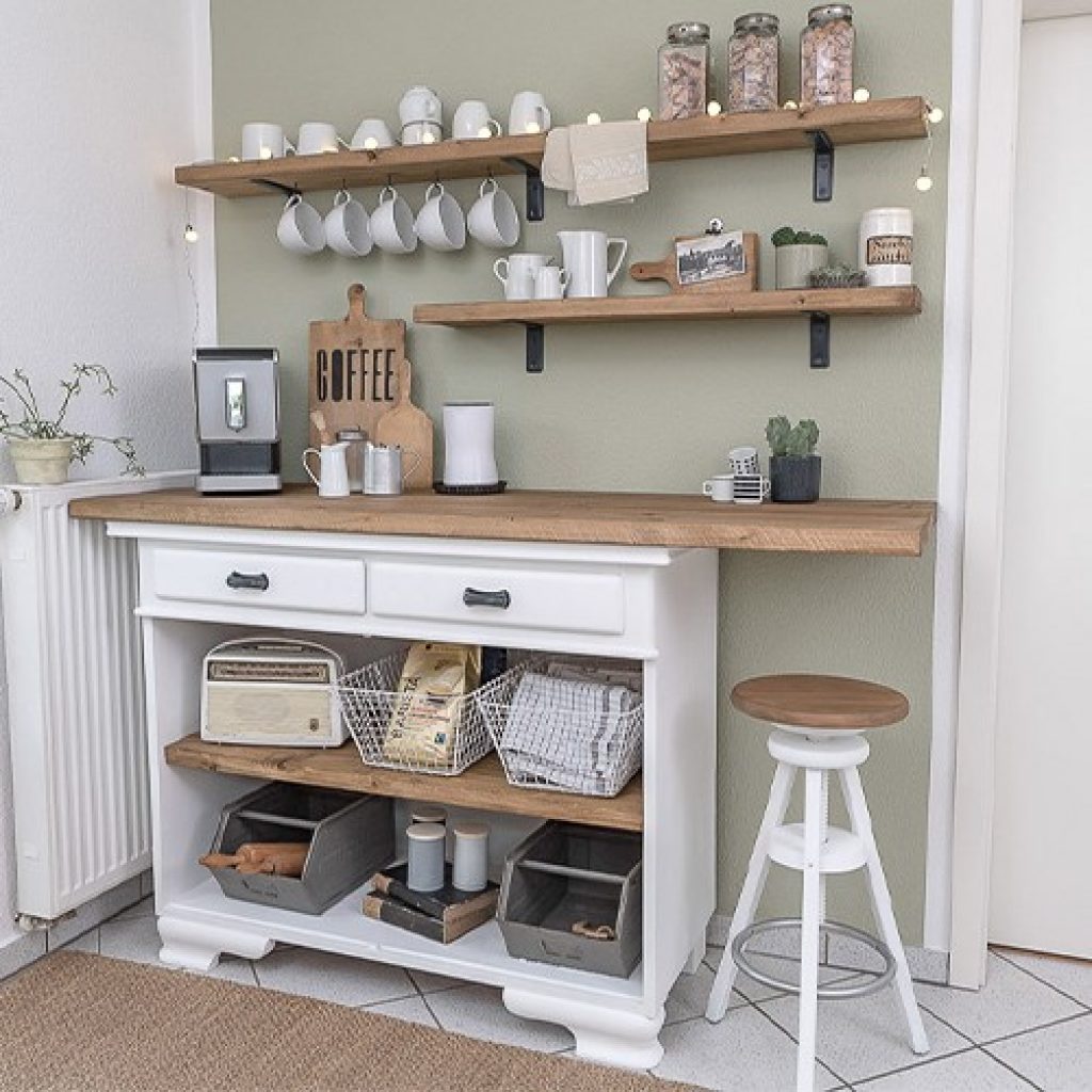 room-makeover-kaffeebar-küche-selbermachen - Dekoideenreich